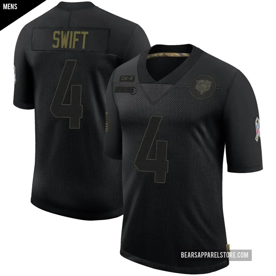 D'Andre Swift Jersey, Legend, Game, Limited, Elite Jerseys - Bears Store