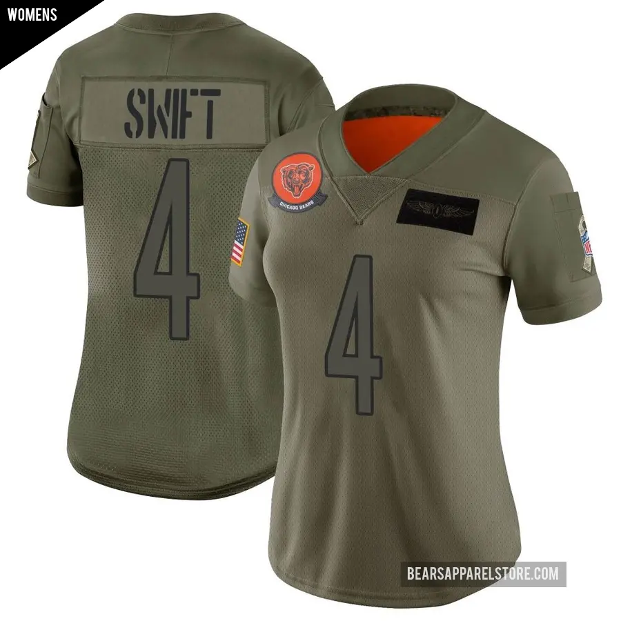 D'Andre Swift Jersey, Legend, Game, Limited, Elite Jerseys - Bears Store