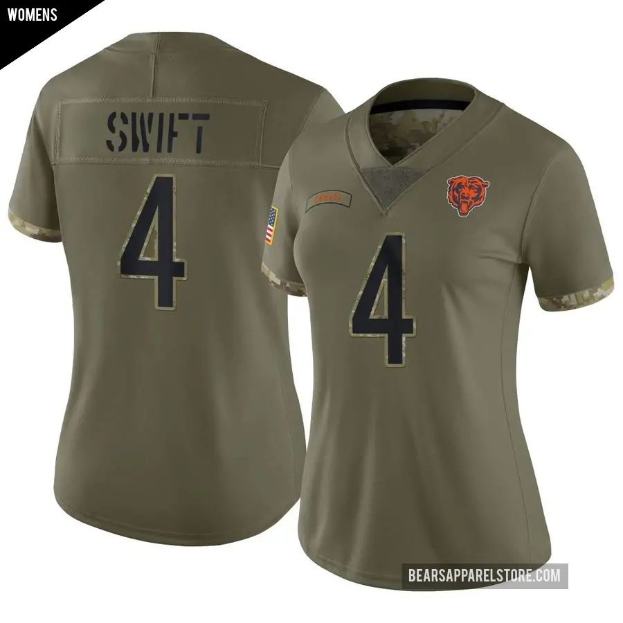 D'Andre Swift Jersey, Legend, Game, Limited, Elite Jerseys - Bears Store