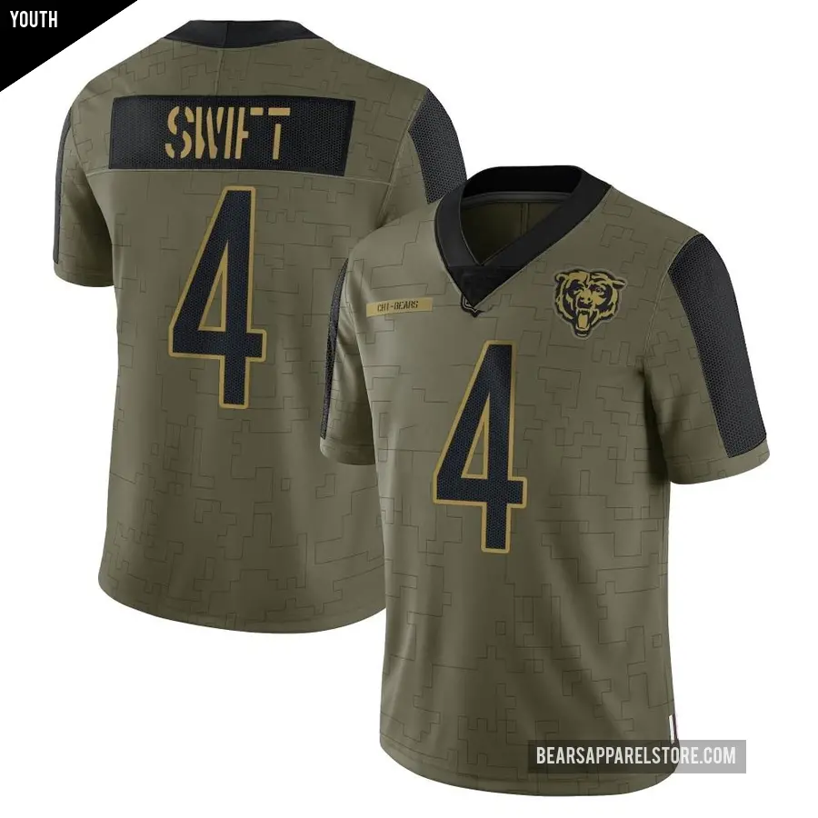 D'Andre Swift Jersey, Legend, Game, Limited, Elite Jerseys - Bears Store